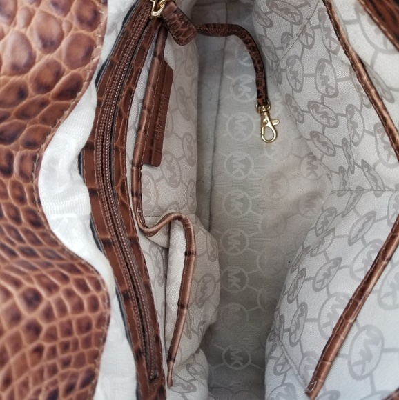 Michael Kors | Bags | Michael Kors Alligator Print Handbag | Poshmark